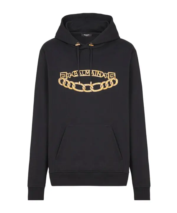 Balmain Chain Logo Hoodie