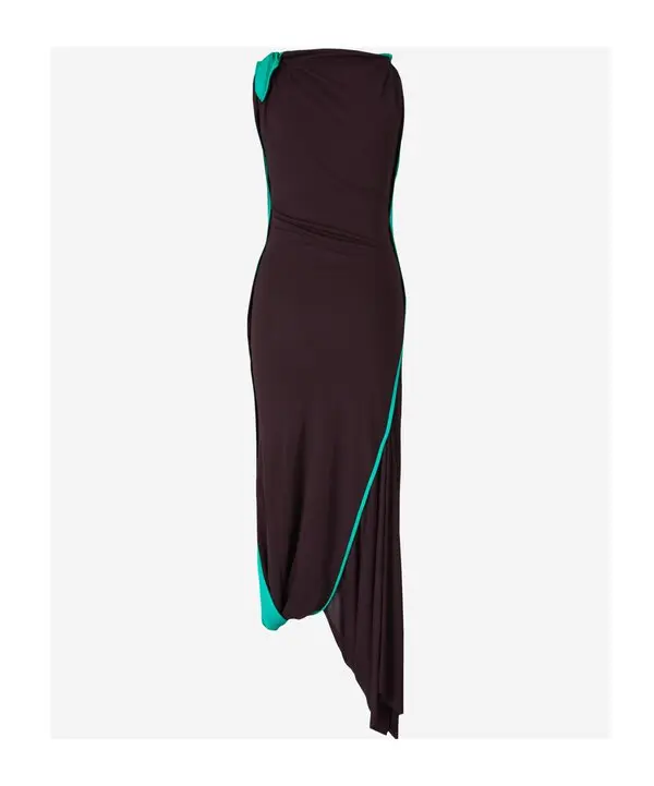 Victoria Beckham Cut-out Detailed Asymmetric Maxi Dress