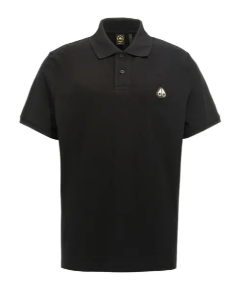 Moose Knuckles Logo Patch Short-sleeved Polo Shirt