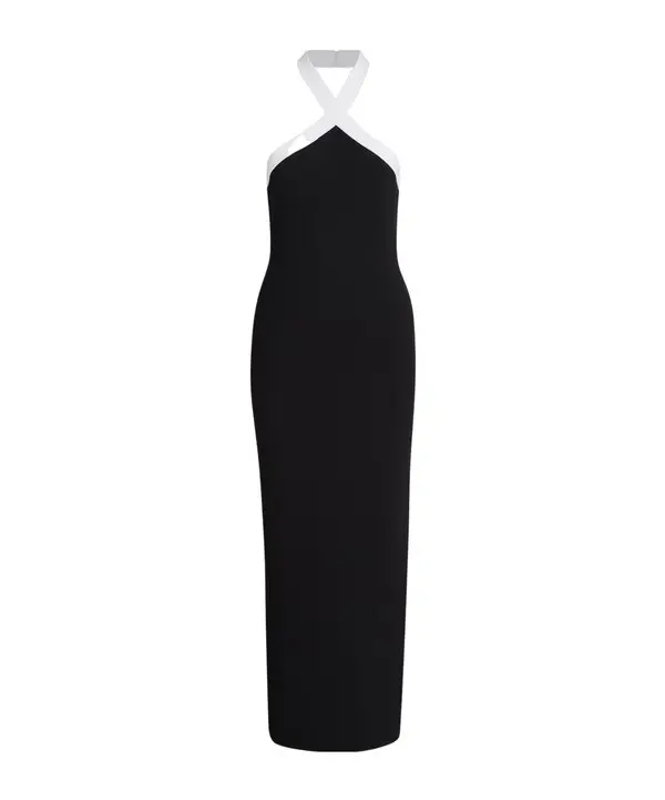Roland Mouret Mid-length Dress With Hanging Neck - Black