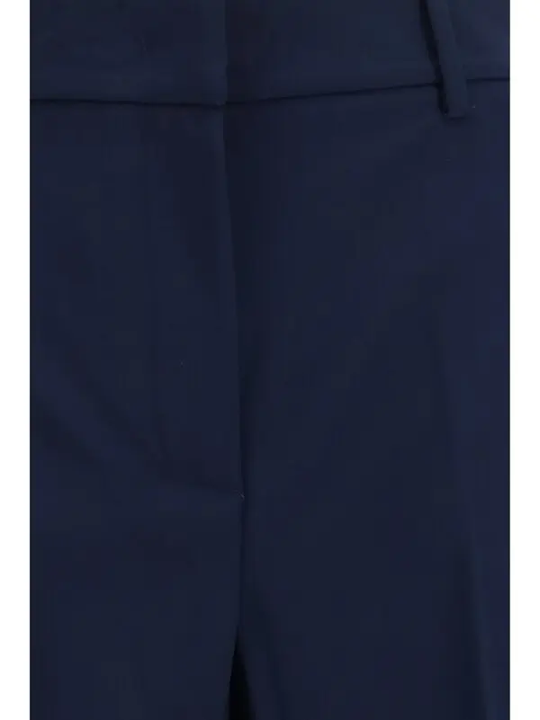 Max Mara Palazzo Fit Trousers With Pressed Crease