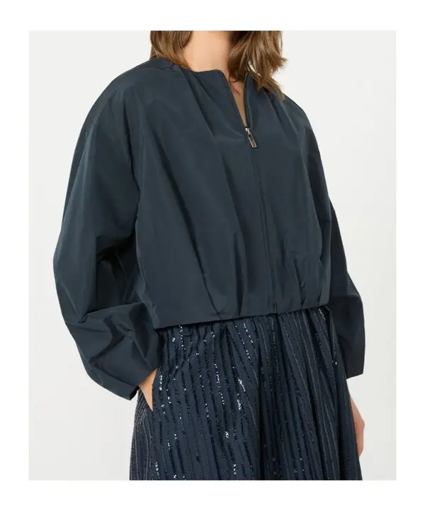 Max Mara Short Taffeta Jacket