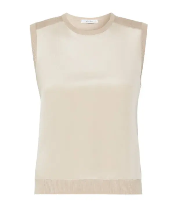 Max Mara Cashmere And Silk Yarn Sweater - Stone