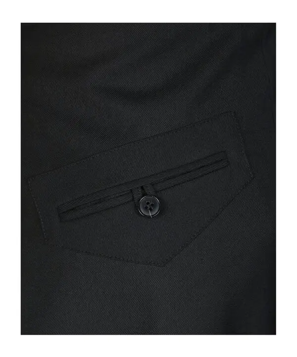 Victoria Beckham Tailored Midi Skirt With Pleated Front And Asymmetrical Hem