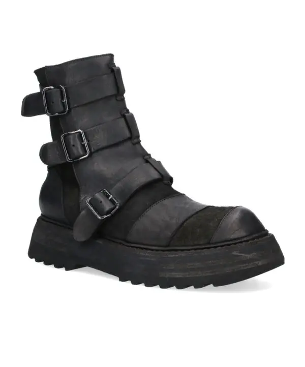 Guidi Buckled Strap Boots