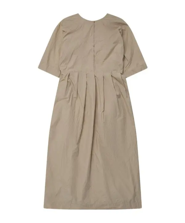 DANIELA GREGIS Pleated Crinkled-finish Midi Dress