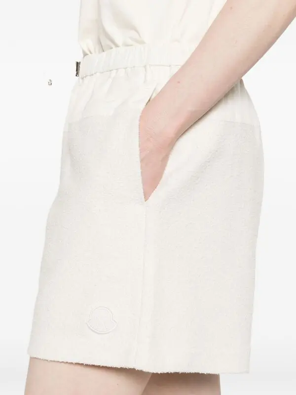 Moncler Boucle Elastic Waist Shorts