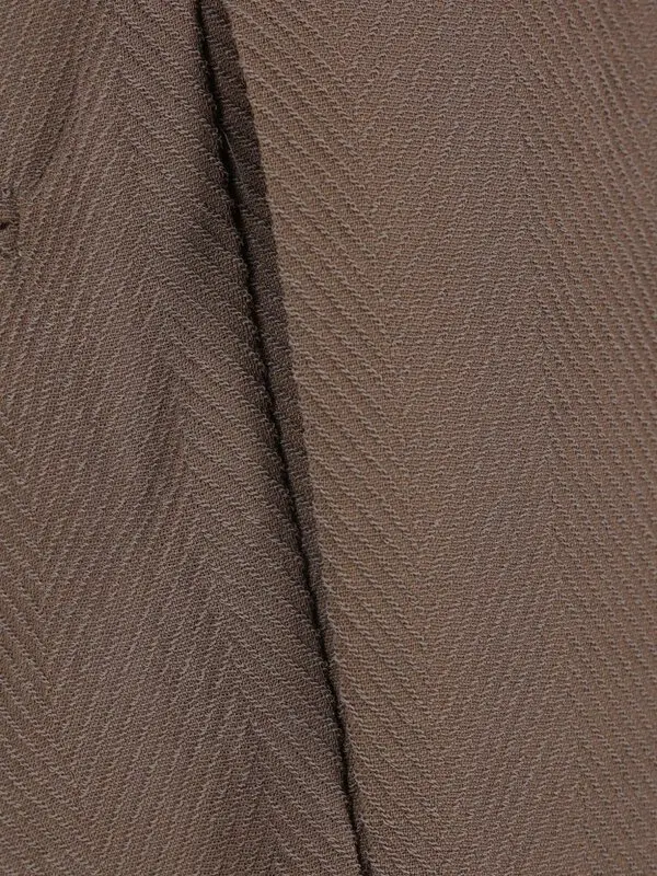 MAGLIANO Herringbone Pleated Trousers