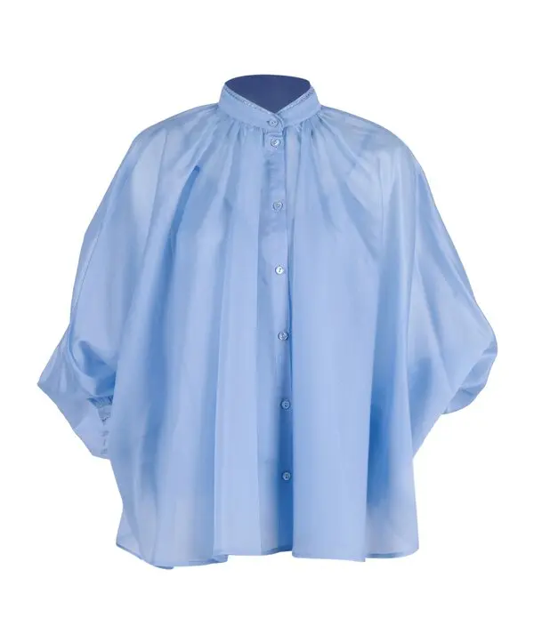 Ermanno Scervino Lace-trimmed Button-up Blouse