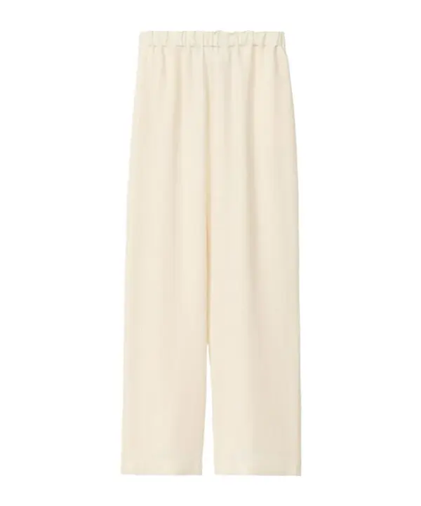 Fabiana Filippi Elastic Waist Satin Trousers - White