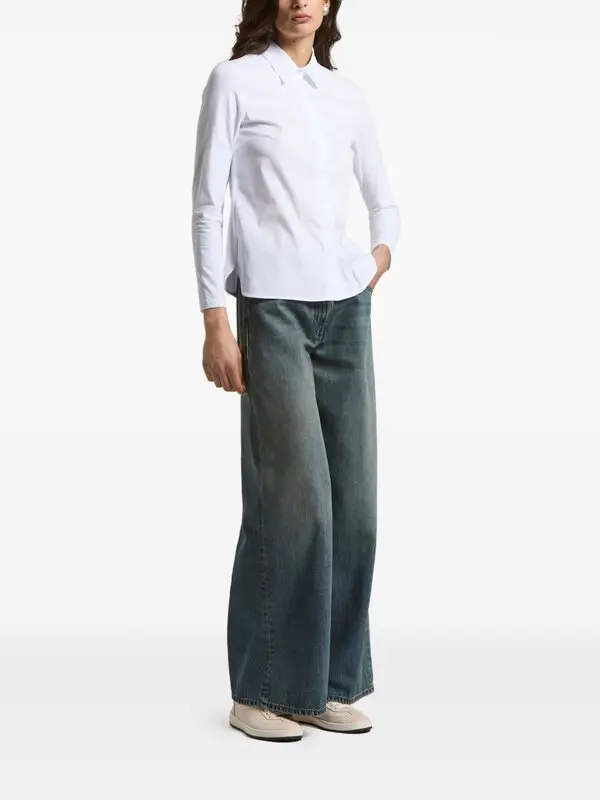 Peserico Pointed Collar Cotton Shirt