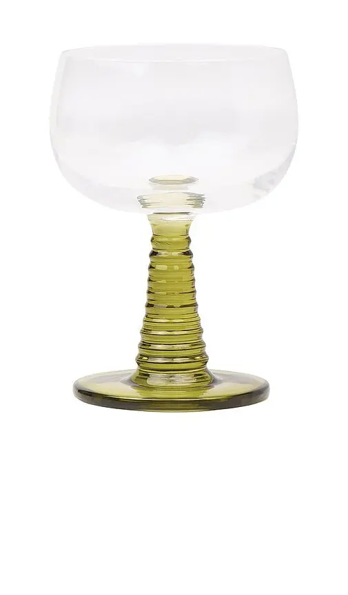 HERE'S HOW The Romy Wine Glass Set Of 2 - Olive