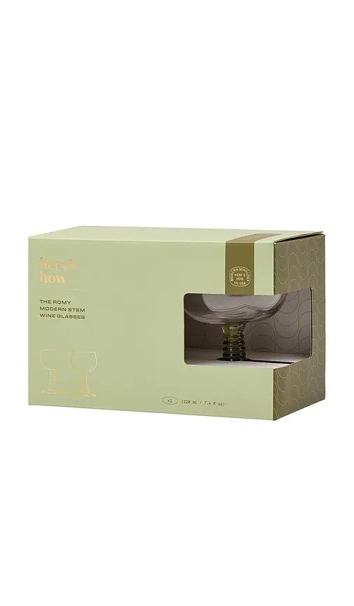 HERE'S HOW The Romy Wine Glass Set Of 2