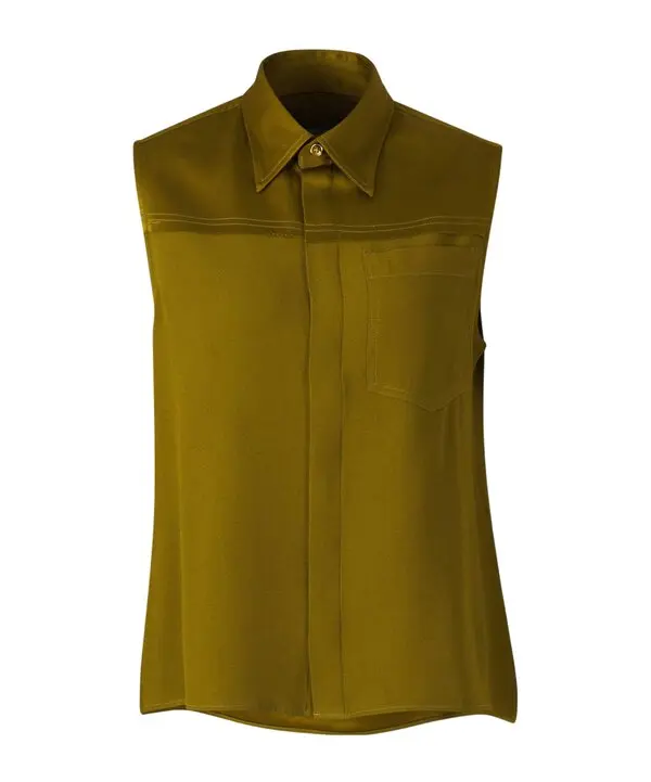 AMI Paris Sleeveless Buttoned Shirt