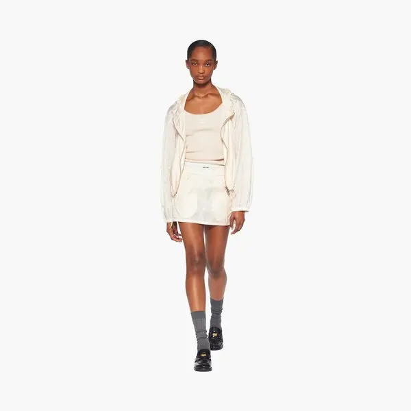 Miu Miu Emblem Mini Skirt