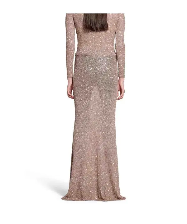 Balenciaga Sequin Midi Skirt