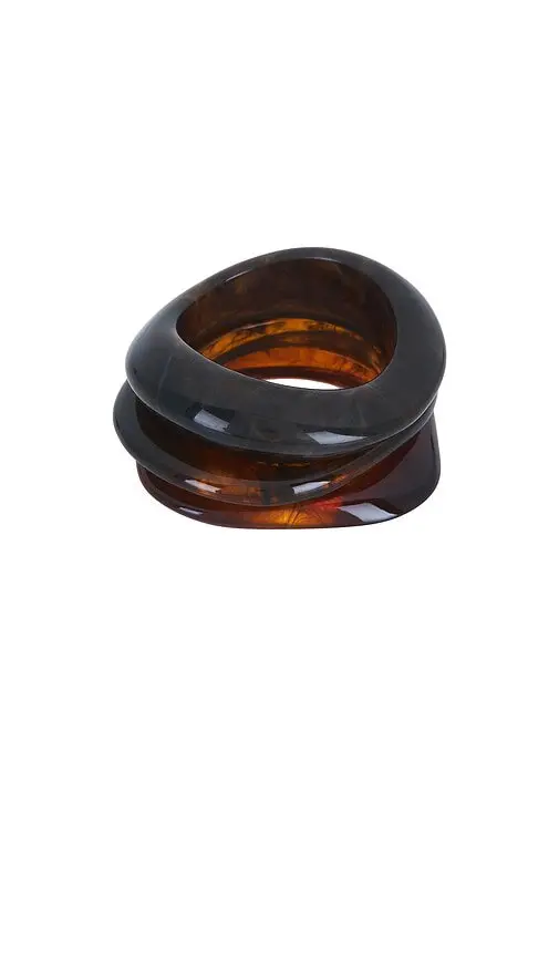 EPIFENE Bangles Set Of 3 - Brown