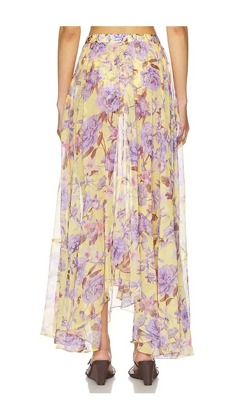 PatBO Peony Print Maxi Skirt
