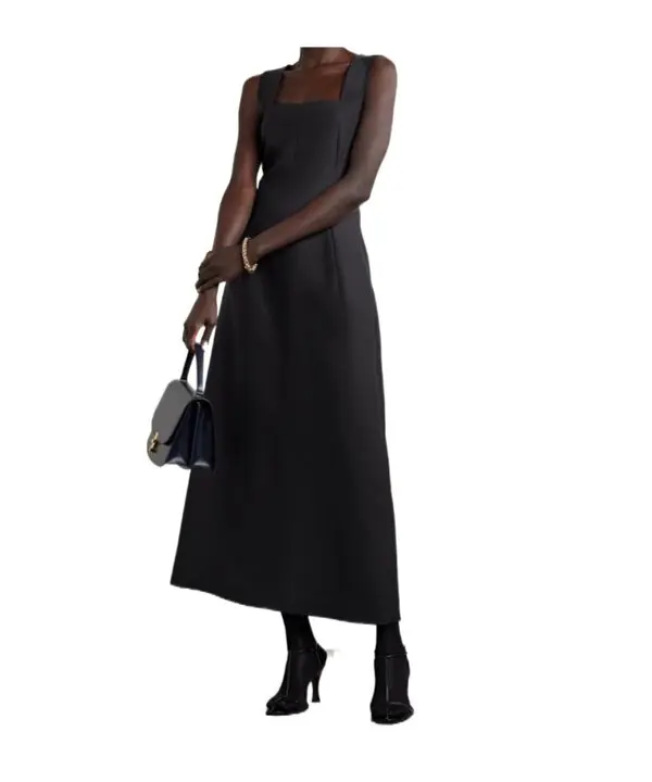 THE ROW Sleeveless Square Neck Dress With Back Slit