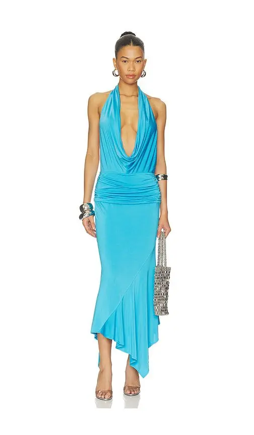 Nbd Anvi Midi Dress - Teal