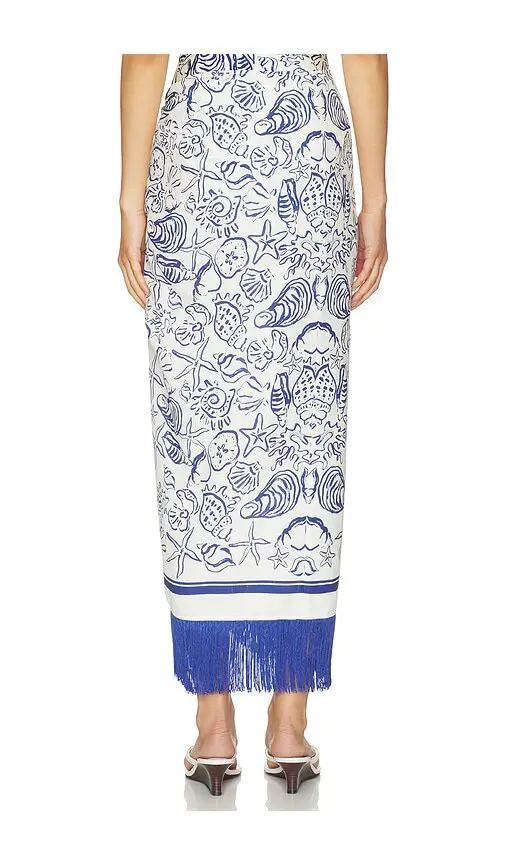 Simkhai Russo Pareo With Fringe - Navy