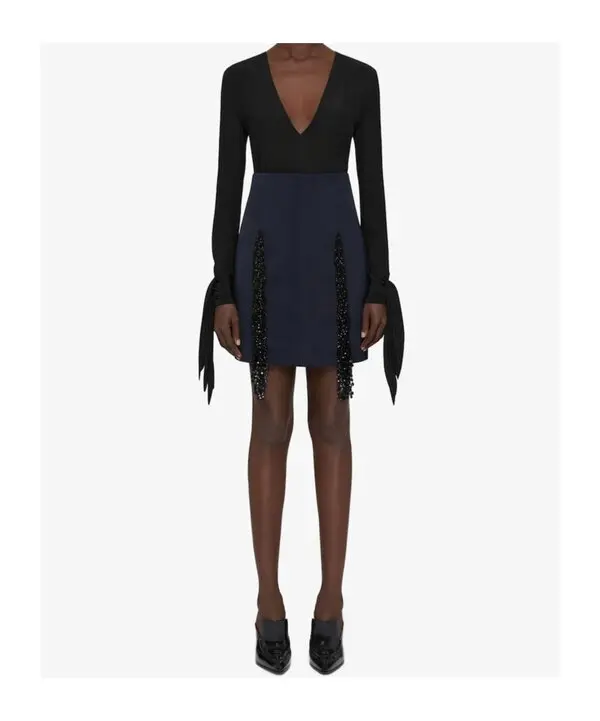 Givenchy 4g Embroidered Deep-v Blouse
