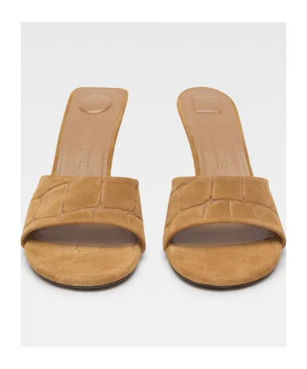 Jacquemus The Cubisto Mules - Camel