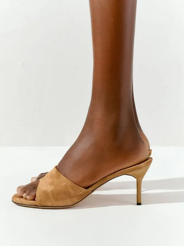 Jacquemus The Cubisto Mules - Camel