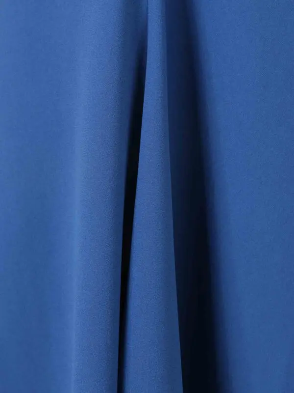 Victoria Beckham V-neck Asymmetrical Midi Dress