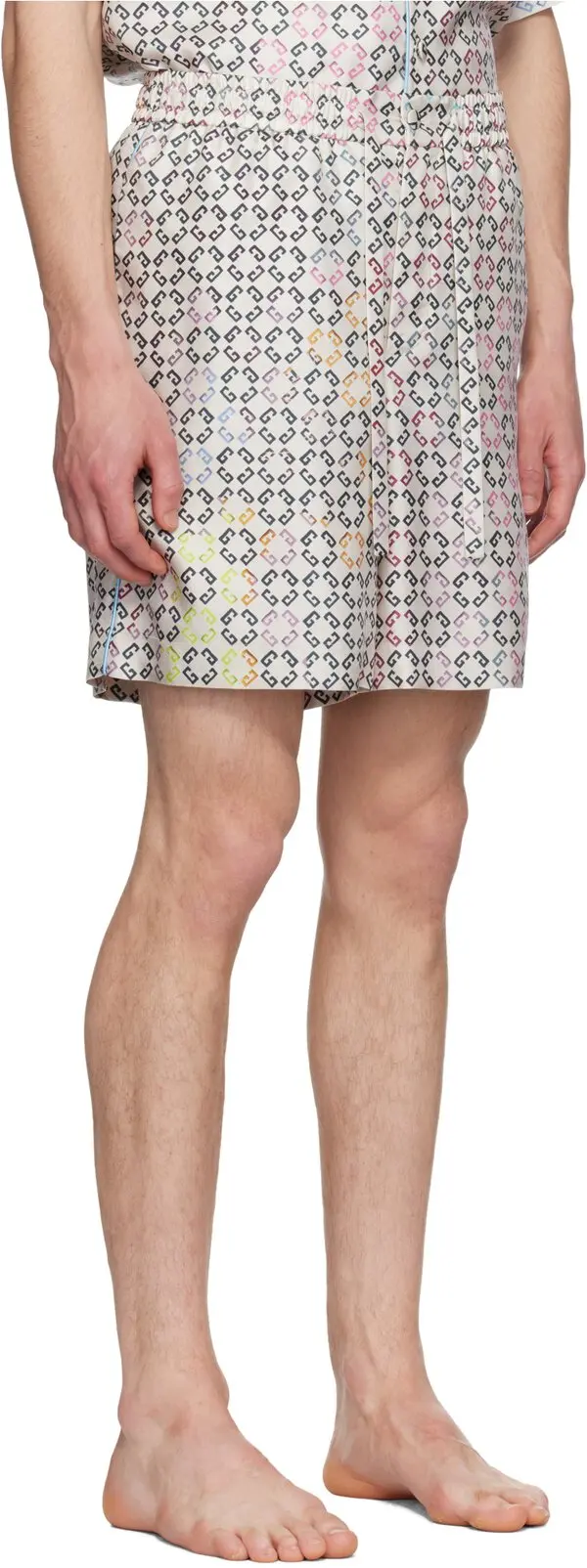 Givenchy Graphic Pattern Drawstring Bermuda Shorts