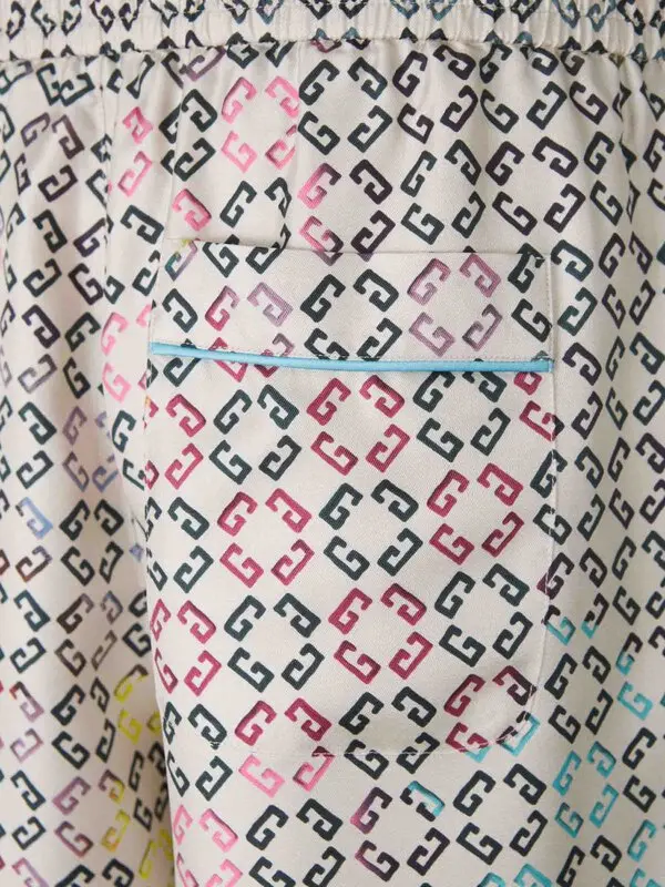 Givenchy Graphic Pattern Drawstring Bermuda Shorts