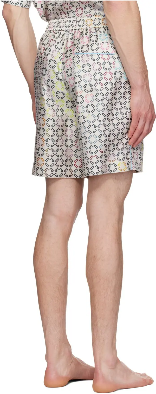 Givenchy Graphic Pattern Drawstring Bermuda Shorts