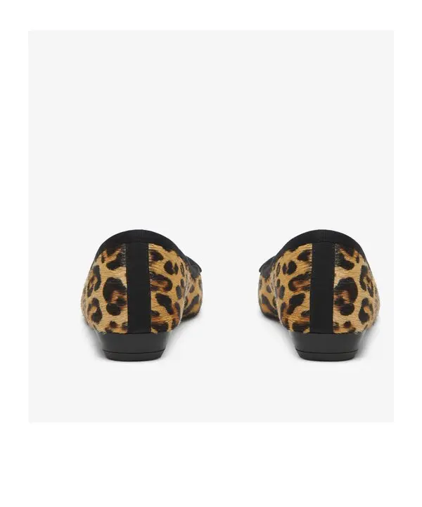 Alexander McQueen Armadillo Leopard Print Ballet Flats