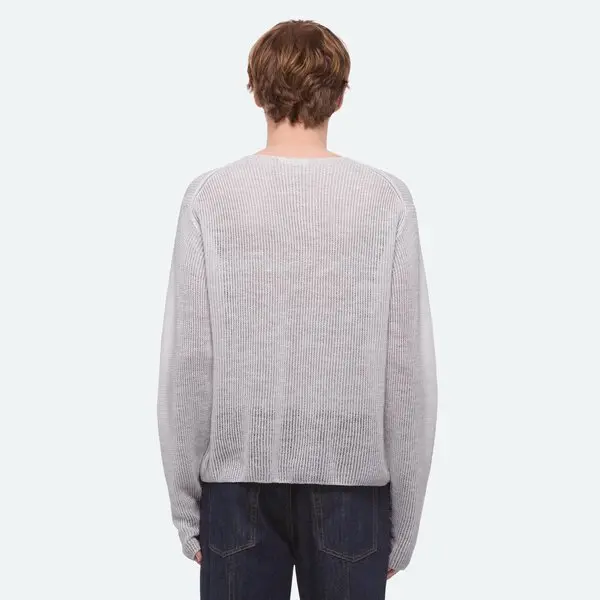 Helmut Lang Textured Henley - Cool Grey