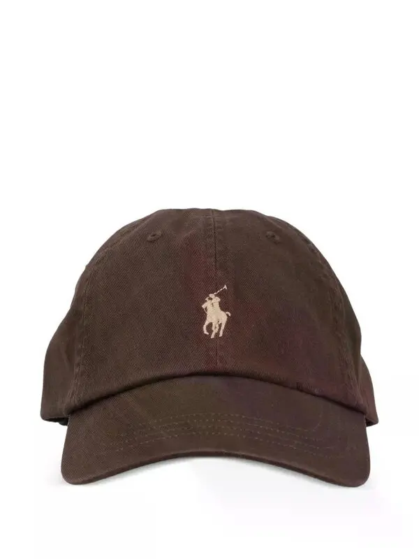 Polo Ralph Lauren Baseball Cap With Embroidered Pony - Brown