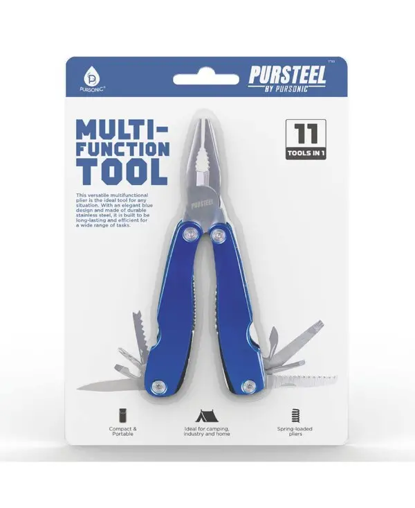 PURSONIC 11-in-1 Multifunction Tool Â Your Compact - Blue