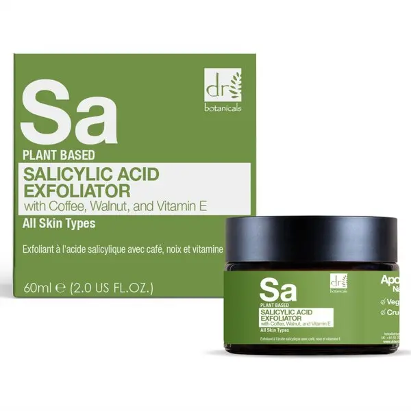 DR. BOTANICALS Salicylic Acid Exfoliator With Coffee - White