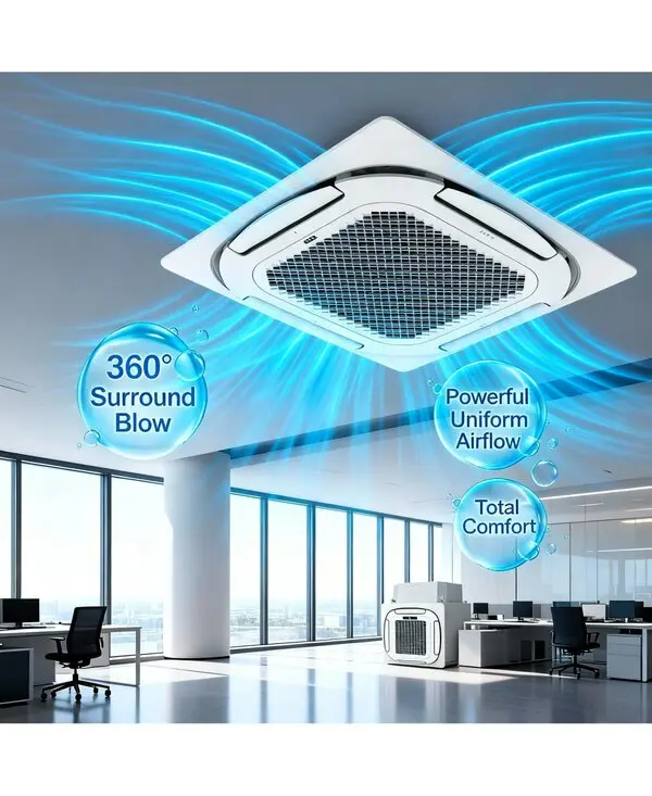 XO 9000 Btu Ceiling Cassette Mini Split Ac And Heat Pump