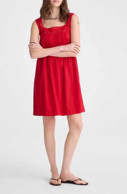 Madewell The Sophie Minidress - Varsity Red