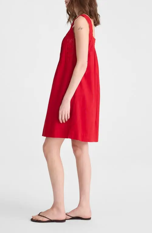 Madewell The Sophie Minidress - Varsity Red