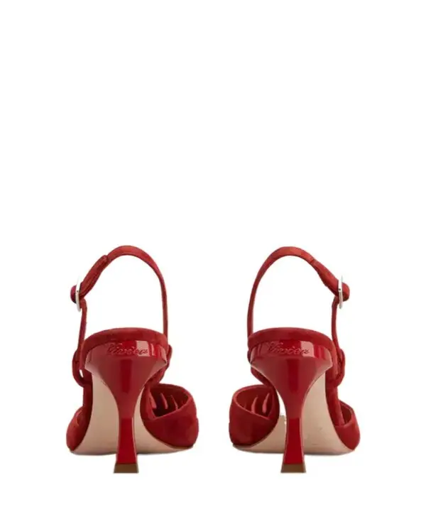 ROGER VIVIER Dorsay Virgule Velvet Leather Pumps