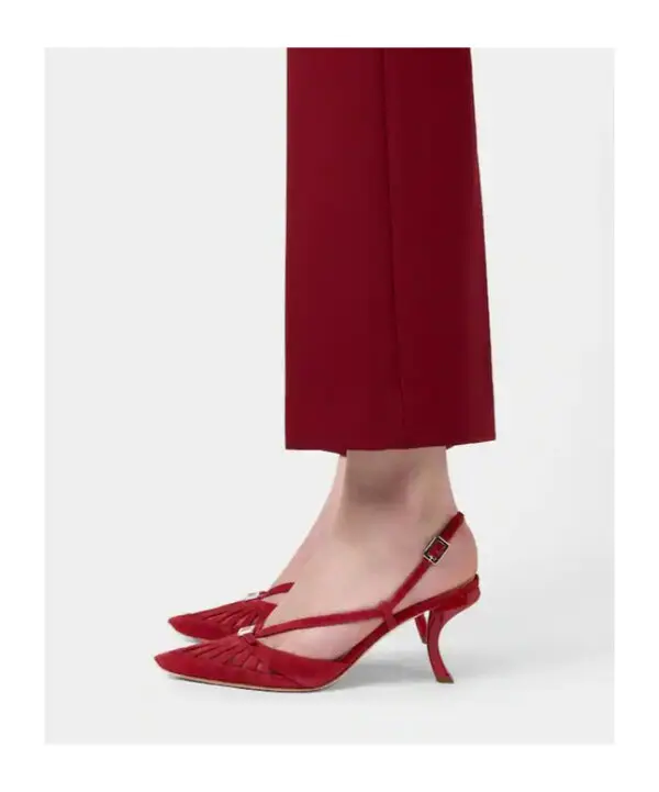 ROGER VIVIER Dorsay Virgule Velvet Leather Pumps