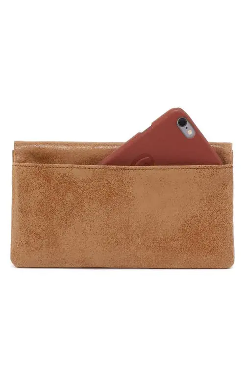 Hobo Lumen Leather Continental Bifold Wallet - Whiskey
