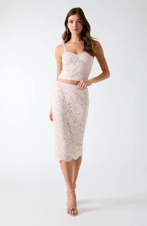 Guess Katrina Lace Midi Skirt