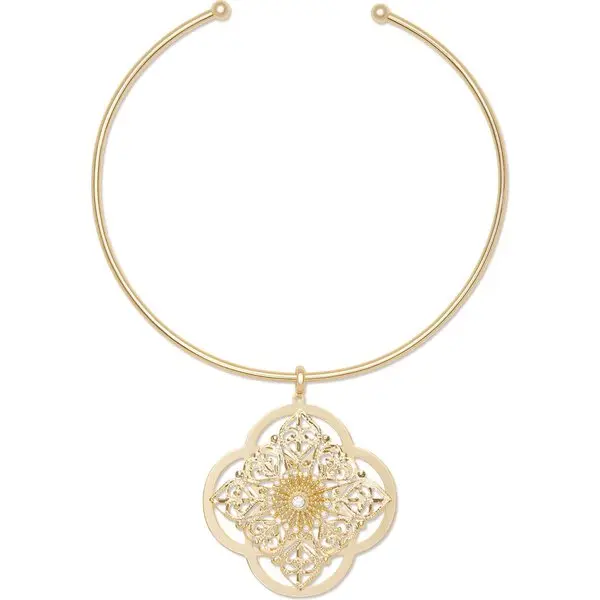 Ramy Brook Laya Medallion Collar Necklace - Gold