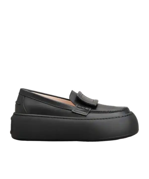ROGER VIVIER Viv'up Loafers In Leather - Black