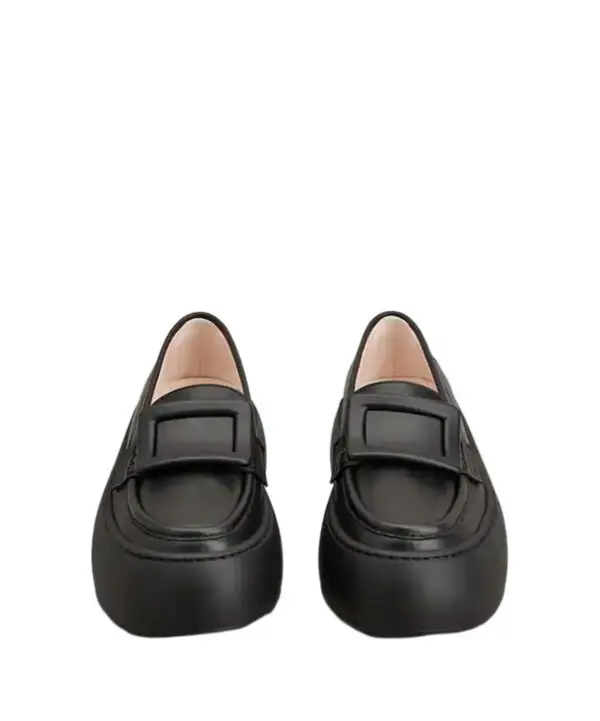 ROGER VIVIER Viv'up Loafers In Leather - Black