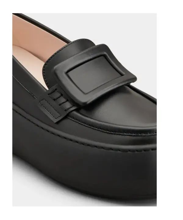 ROGER VIVIER Viv'up Loafers In Leather - Black