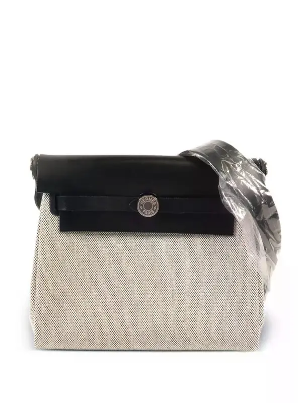 Hermès Mini Herbag Canvas Cross Body Bag