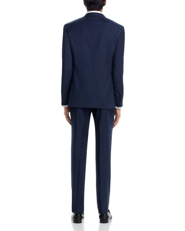 Canali Siena Textured Tonal Regular Fit Suit - Navy